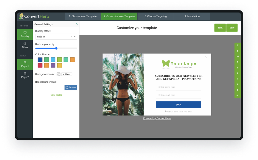 Exit-intent popup software | Converthero case study | Brocoders